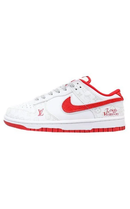 Купить Кроссовки Louis Vuitton x Nike Dunk Low "White/Red" по отличной ...