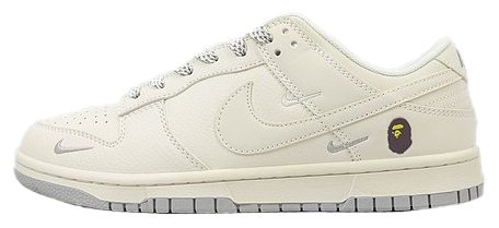 Купить Кроссовки A Bathing Ape x Nike Dunk Low "Light Grey/Mini Swoosh ...